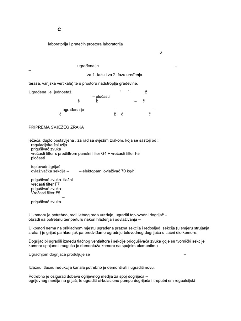 Tehni Ki Opis I Program Kontrole - 5e71f87d116f2 | PDF