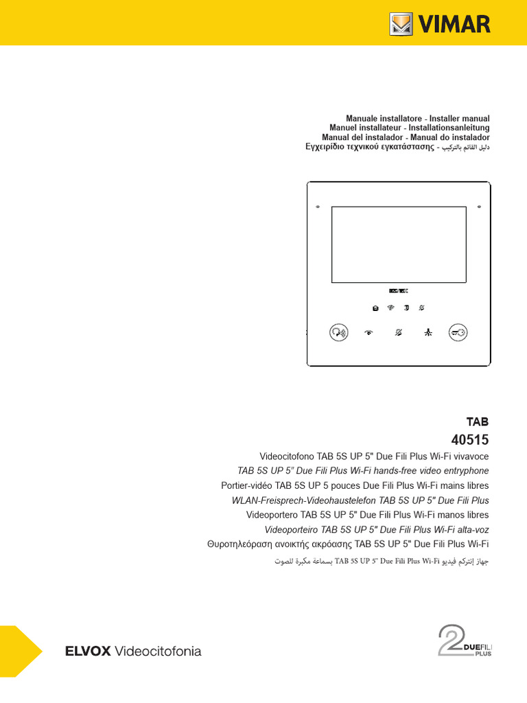 Installation Vimar 40515 | PDF