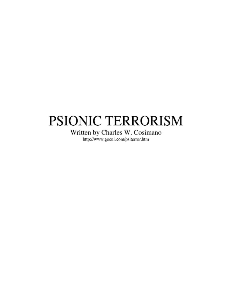 Psionic Terroism | PDF