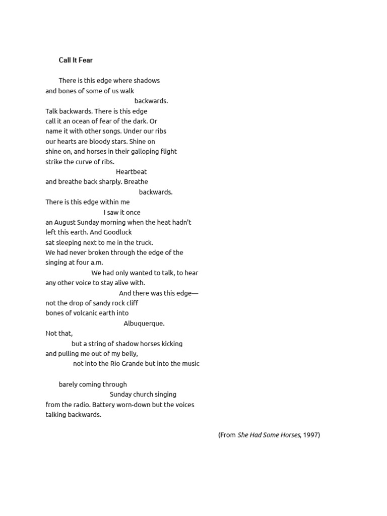 Joy Harjo Poems | PDF