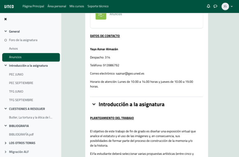 Curso La Memoria y La Representación Del Horror en El Arte Actual UNED ...