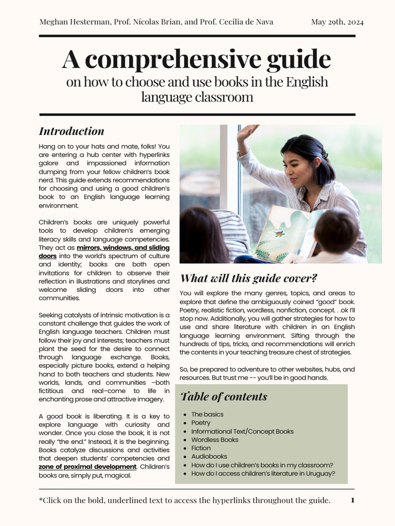 Using Children's Books for ESL Teaching | PDF | Children's Literature ...
