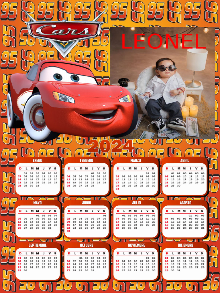 190 Calendarios CARS DISNEY | PDF | Home & Garden