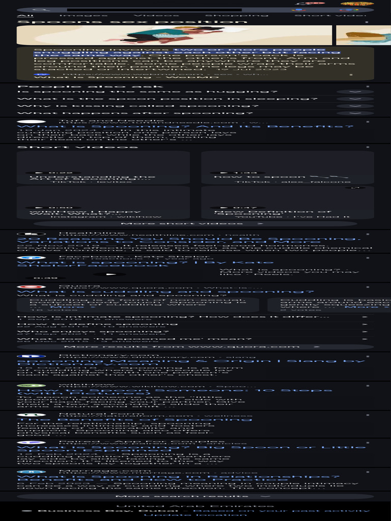 What Is Spooning - Google Search | PDF | Social Psychology | Affection