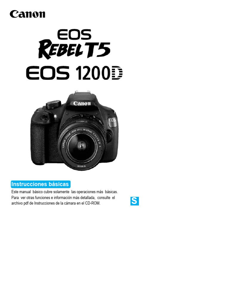 Manual Básico Canon T5 | PDF