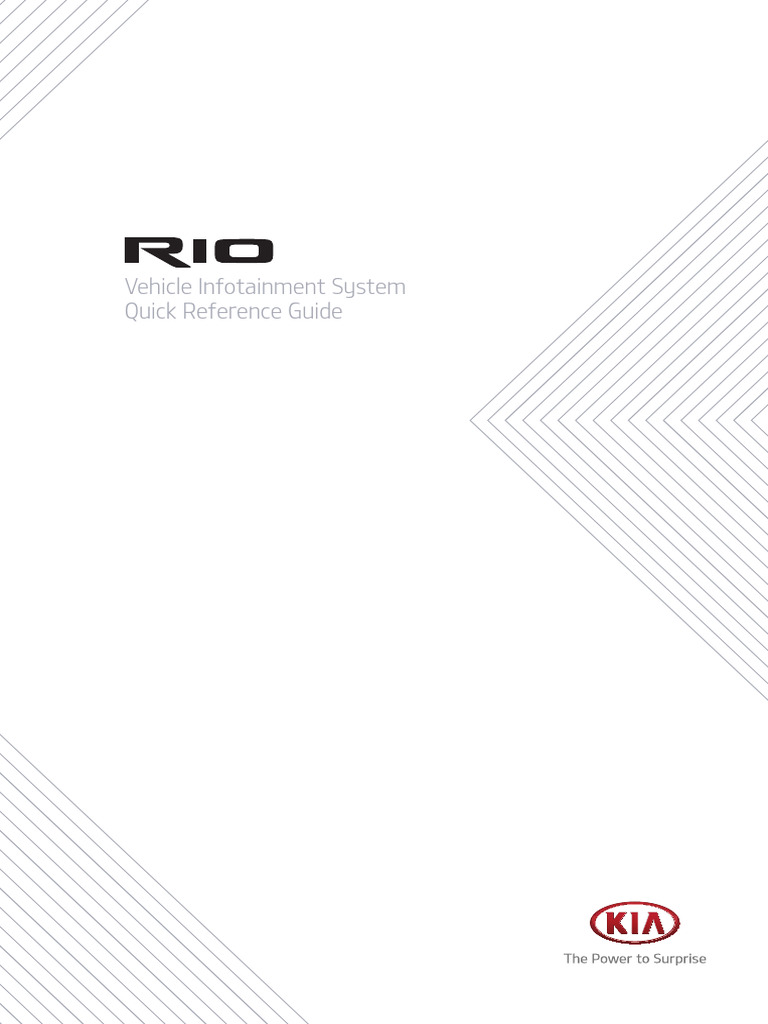Kia Rio 2020 Radio Quick Guide | PDF | Qr Code | Smartphone