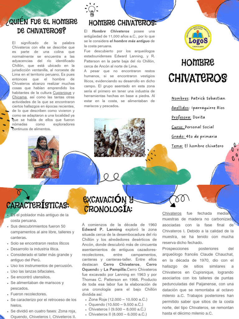 Hombre de Chivateros: Pionero Lítico Peruano | PDF | Arqueología