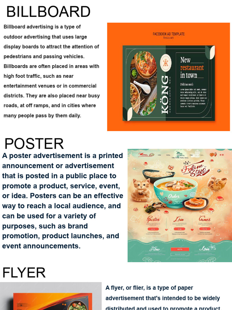 Def & Classification of Billboardposterflyer | PDF
