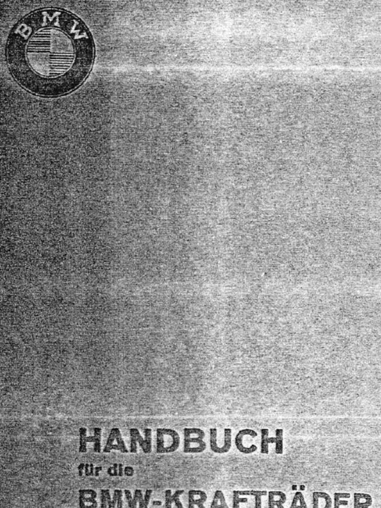 BMW R51 R61 R66 R71 Service Manual | PDF | Technology & Engineering