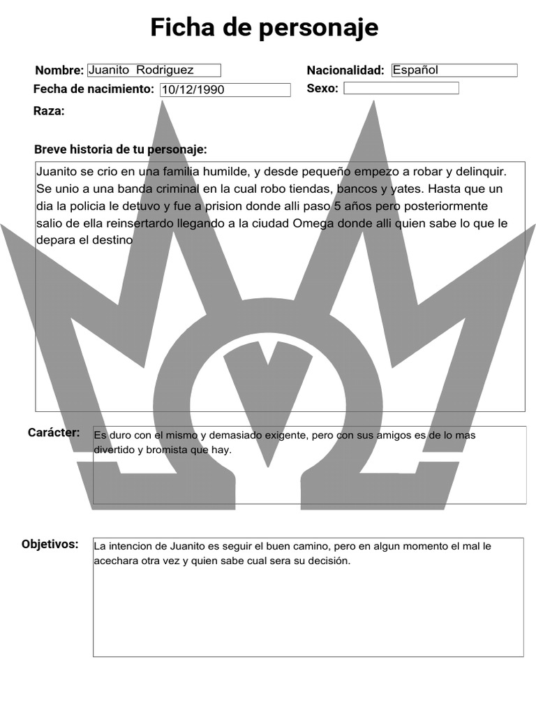 Ficha de Personaje | PDF
