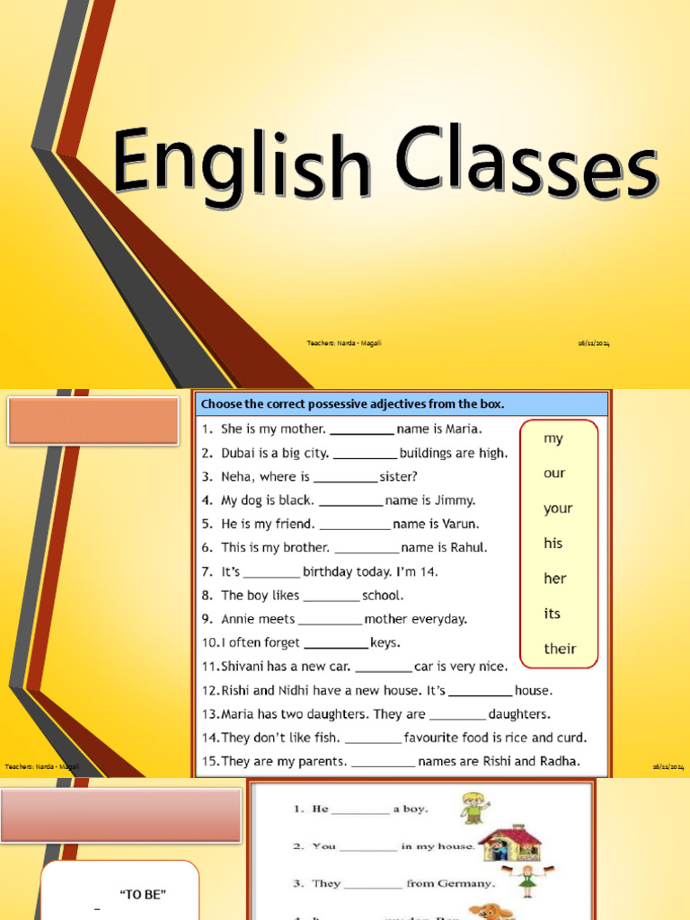 ENGLISH CLASSES - 1st. GRADE 2024 (23) - 3º TRIMESTER | PDF ...