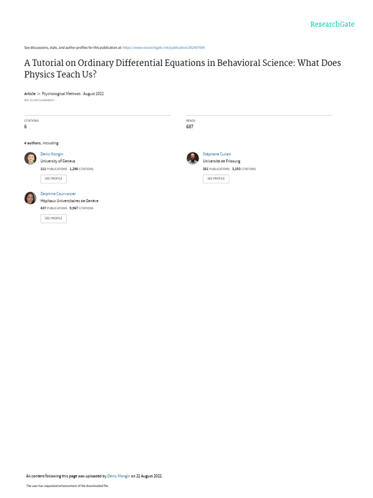 Tuto Equa Diff Archive | PDF | Damping | Equations