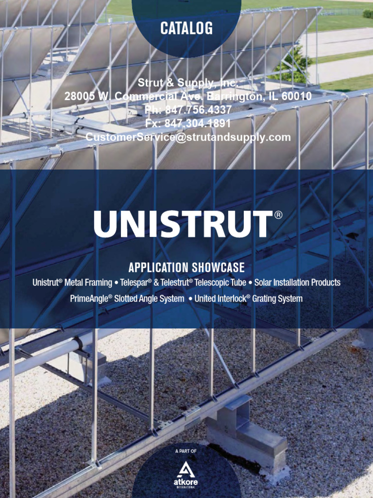 Unistrut Application Showcase Strut Supply | PDF | Pipe (Fluid ...