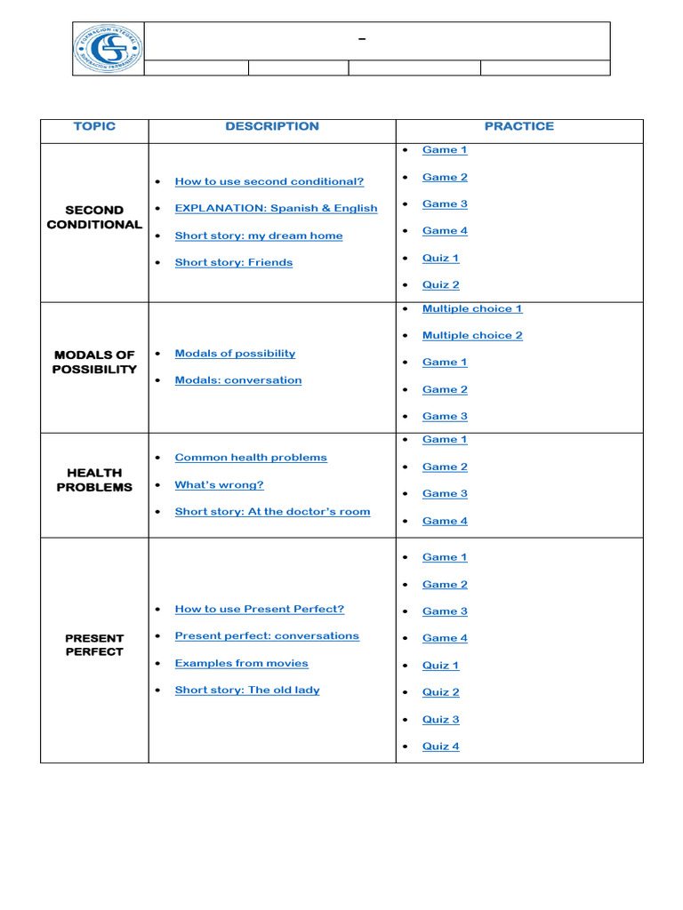 English Practice 8th - 3rd Term Final Exam | PDF