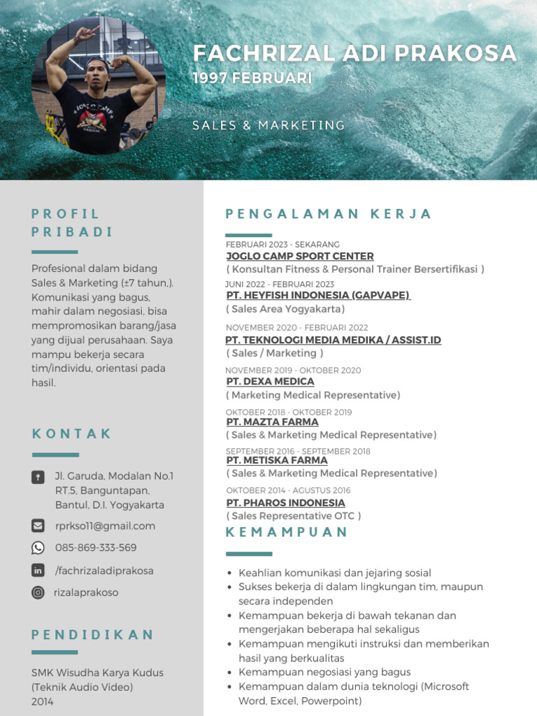 CV 2024 Rizal | PDF | Bisnis