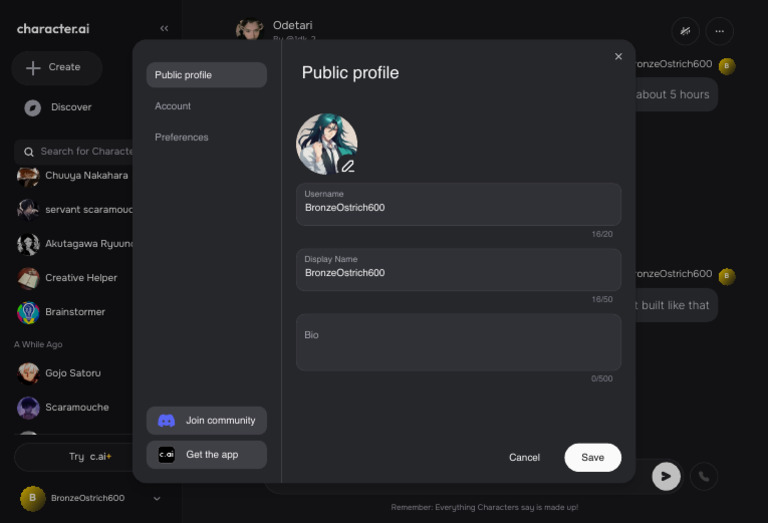 Chat With Odetari Character - Ai Personalized AI For Every Moment of ...