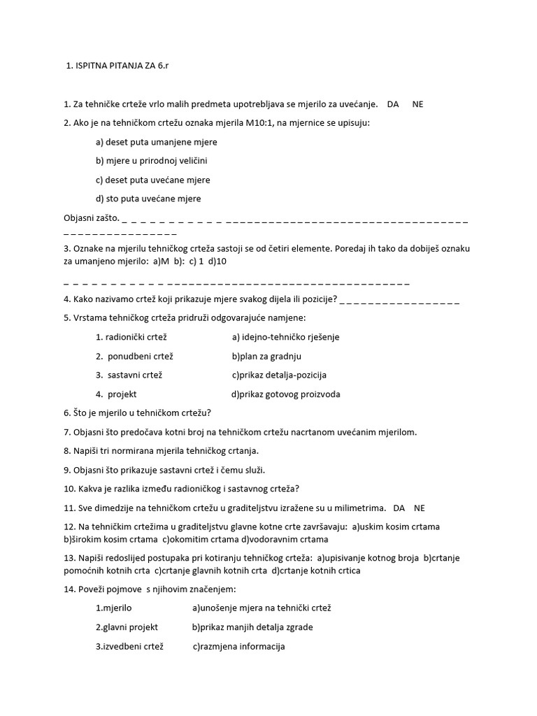 I Ispit 6.r | PDF