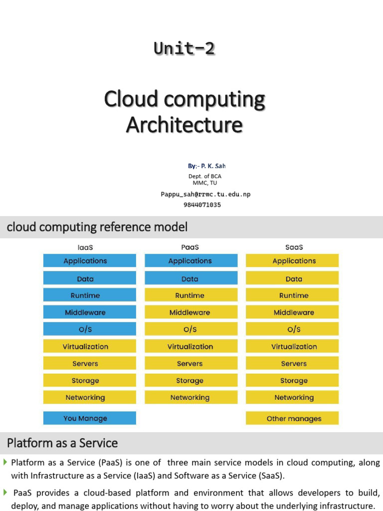 Unit 2 Cloud Computing Architecture Pdf Cloud Computing Software 4906