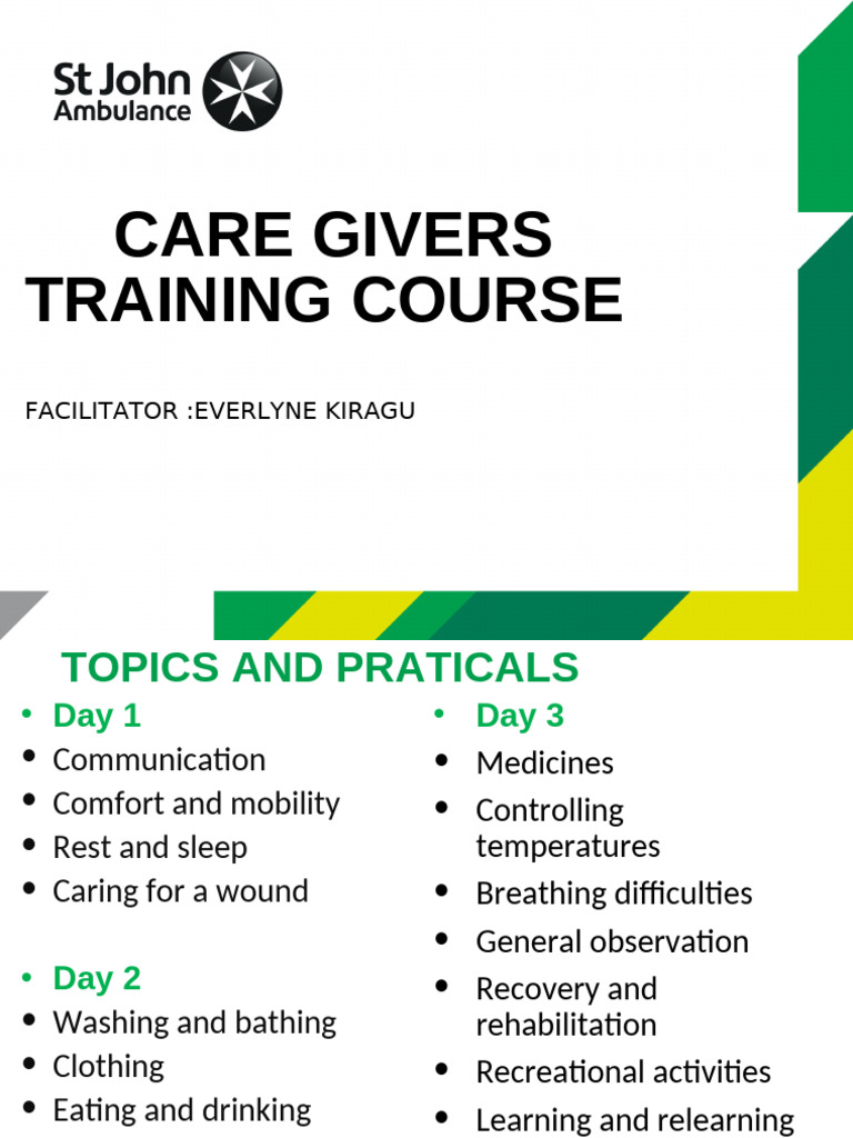 Basic Caregiver Course 2022 | PDF | Childbirth | Caregiver
