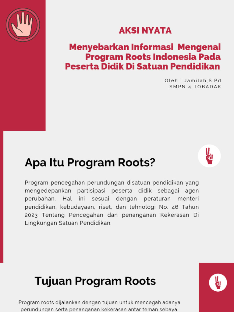 Program Roots: Cegah Bullying di Sekolah | PDF
