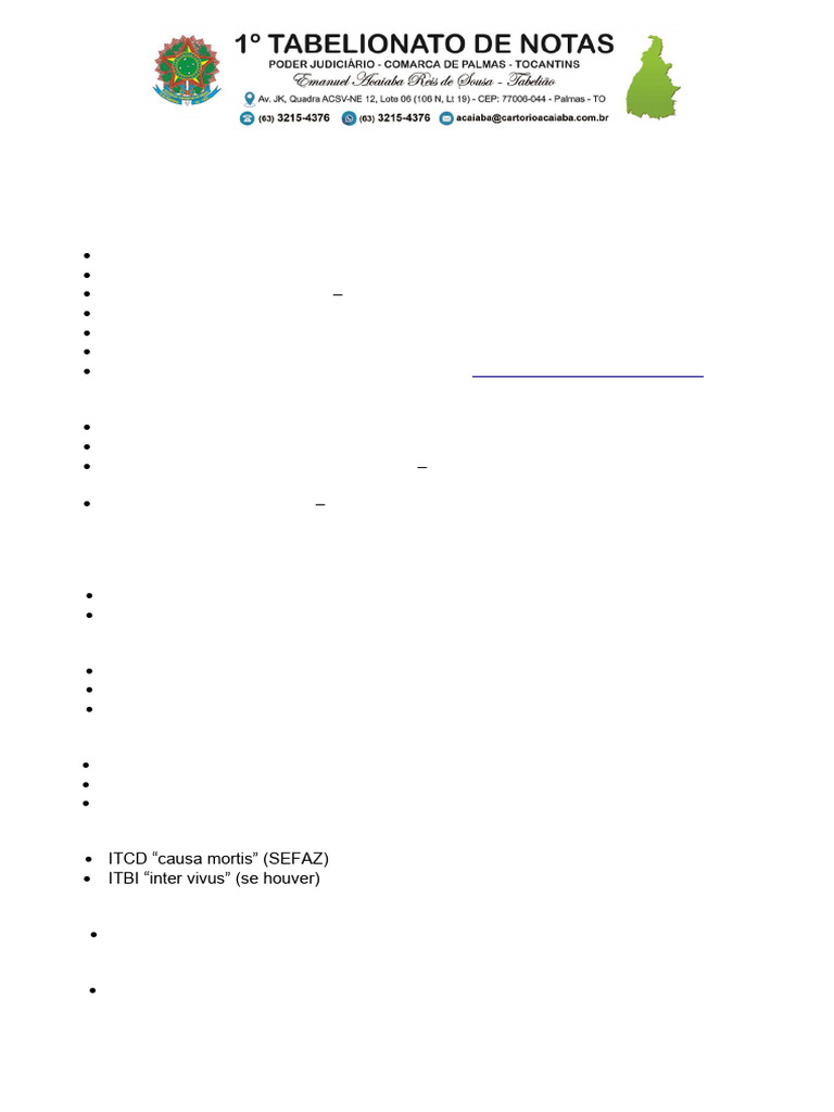 Documentos Essenciais para Inventário | PDF