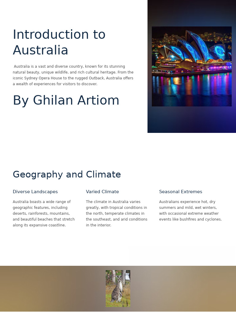 Introduction To Australia | PDF | Australia | Outback