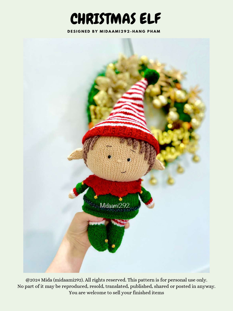 Christmas Elf | PDF | Basic Knitted Fabrics | Knitting