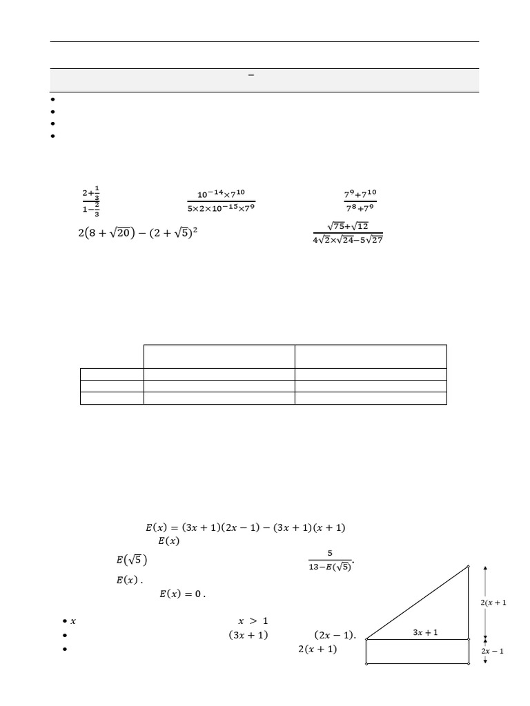 Math Exam Grade 9 | PDF | Perpendicular | Circle