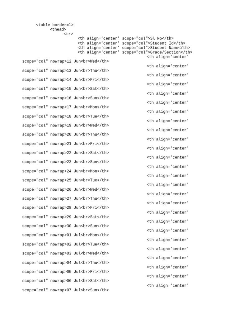 Attendance 20240801 | PDF