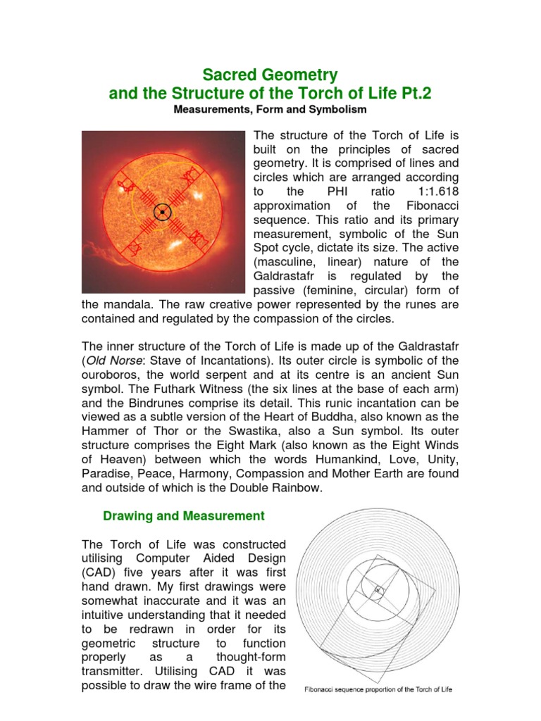Sacred Geometry and The Structure of The Torch of Life Part 2 by ...