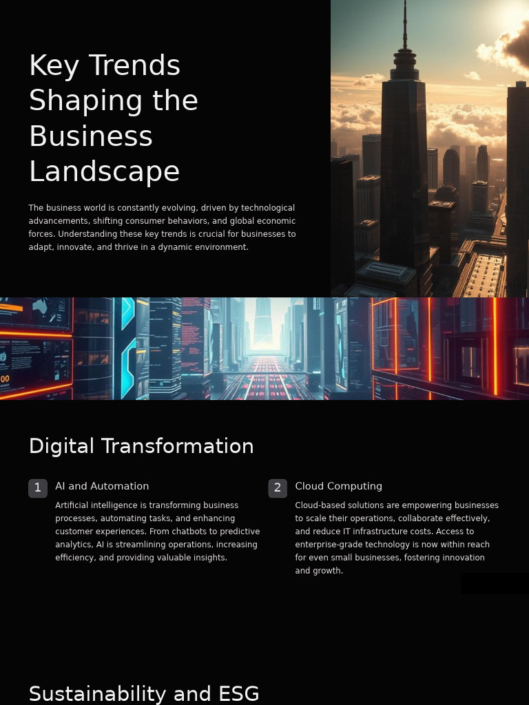 Key Trends Shaping The Business Landscape | PDF | Supply Chain ...