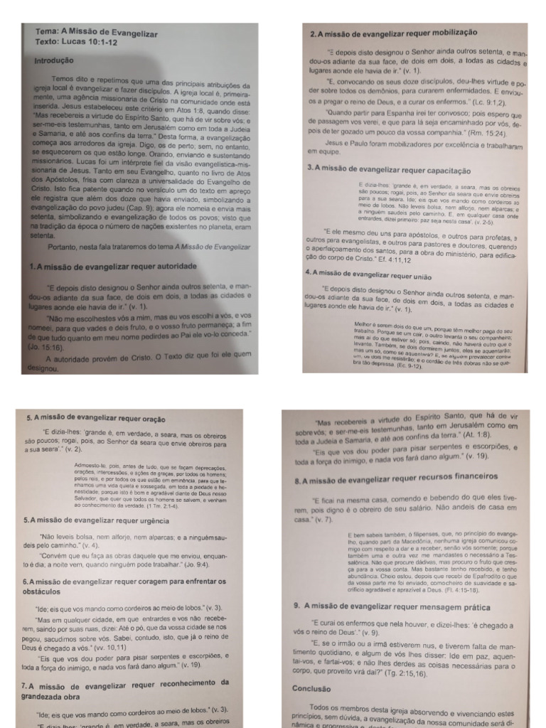 A Missão de Evangelizar | PDF