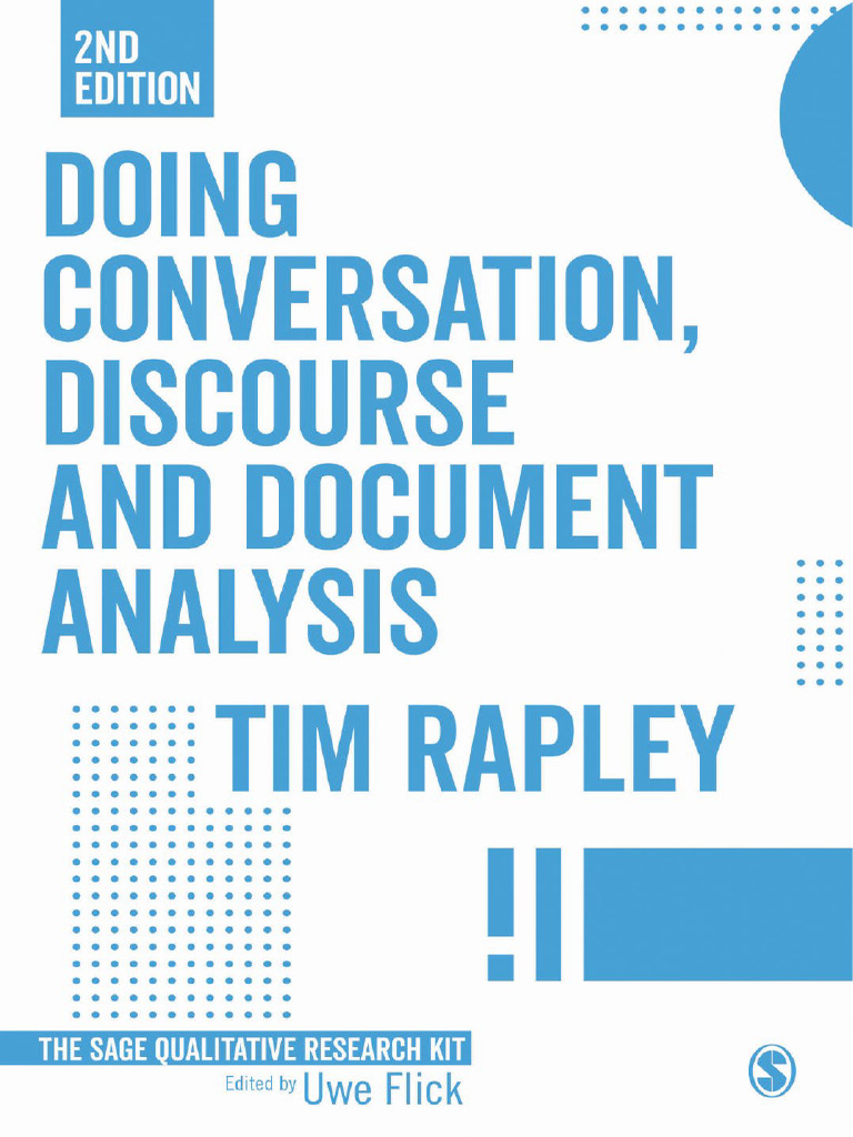 Doing Conversation, Discourse and Document Analysis - Second Edition ...
