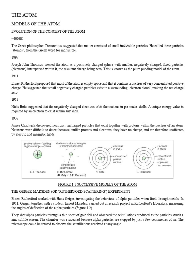 The Atom | PDF | Atomic Nucleus | Atoms