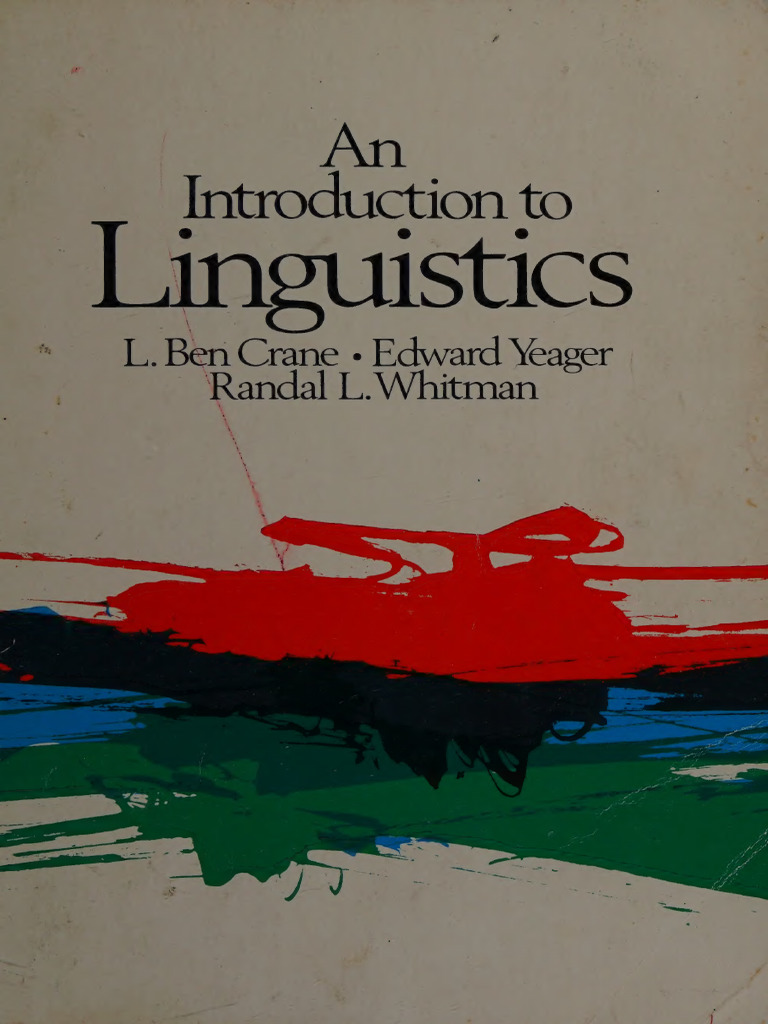 An Introduction To Linguistics | PDF | Linguistics | Semantics