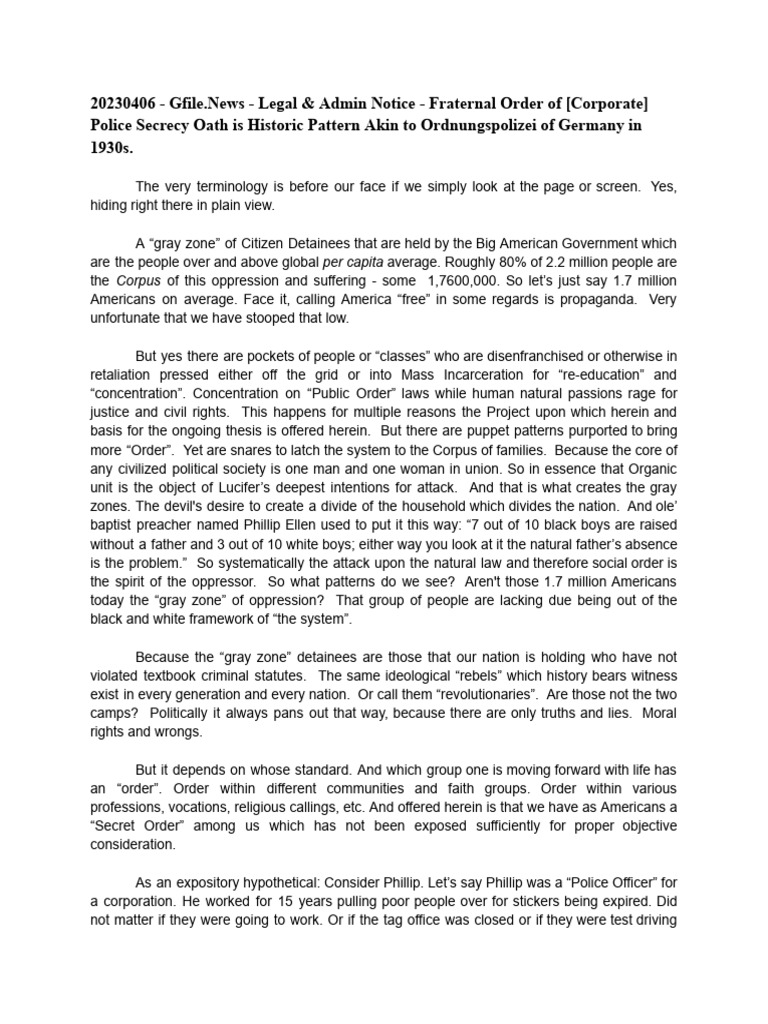 Gfile - News - Legal & Admin Notice - Fateranl Order of (Corporate ...