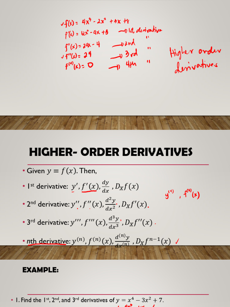 Derivatives of 4lnx Explained | PDF