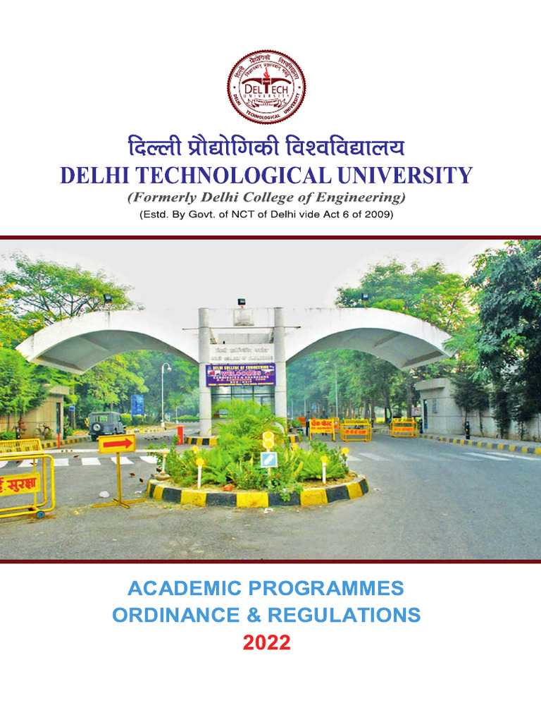 BTech 2022 Ordinance | PDF | Engineering | University