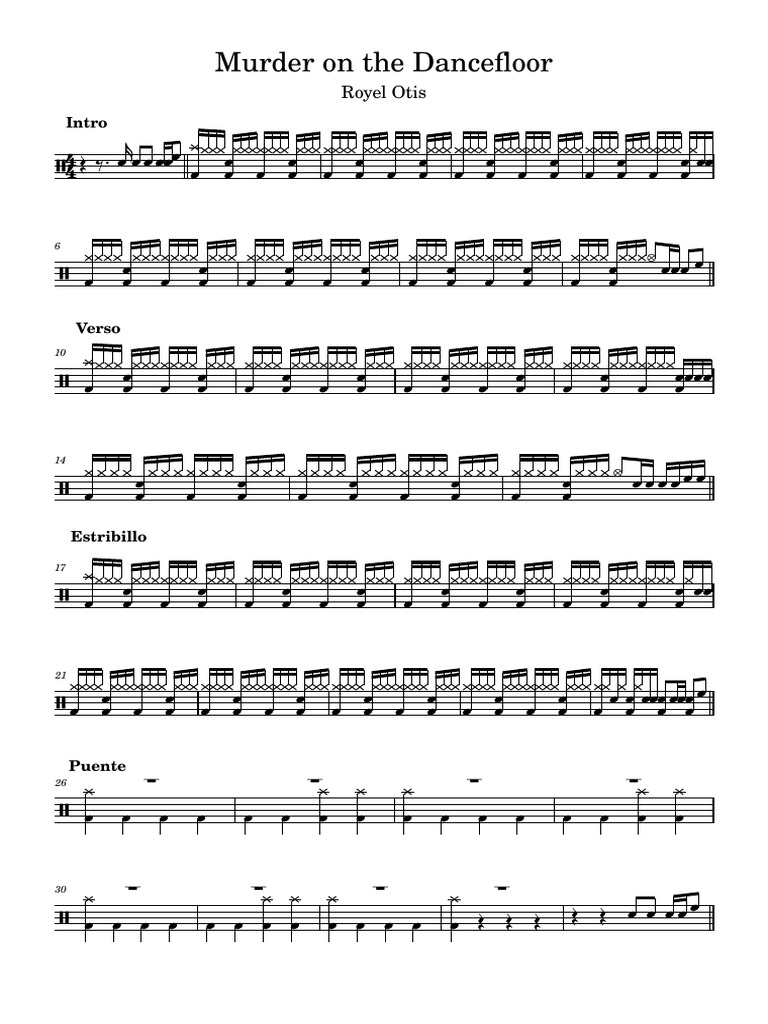 Royel Otis - Murder On de Dancefloor | PDF