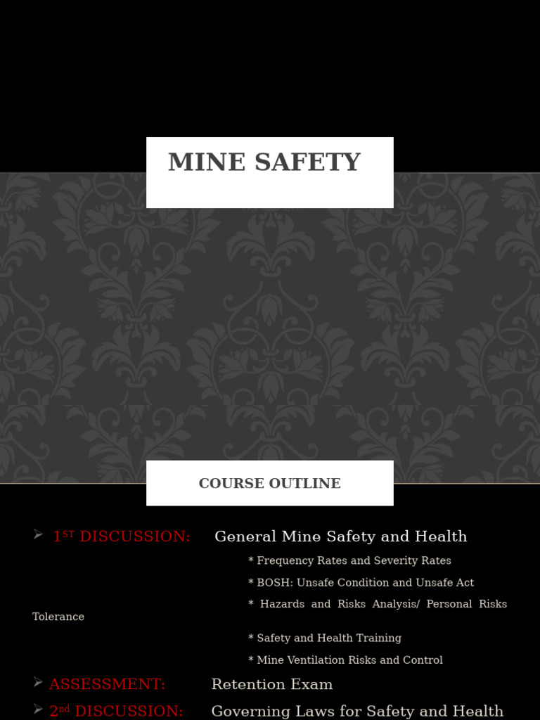 Mine Safety | PDF | Occupational Safety And Health | Risk