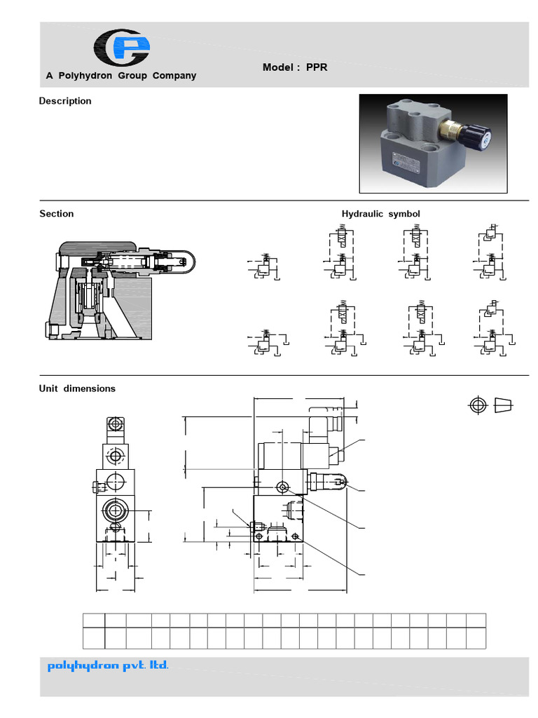Poly Hydron Pilot Relief | PDF | Valve | Viscosity