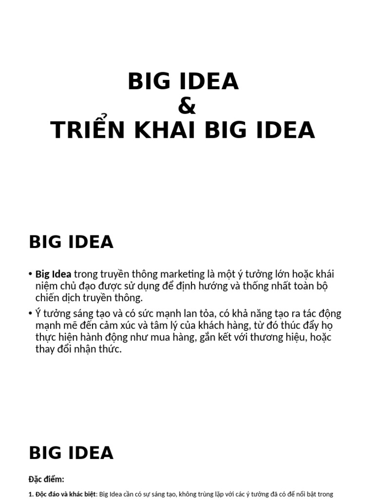 Big Idea | PDF