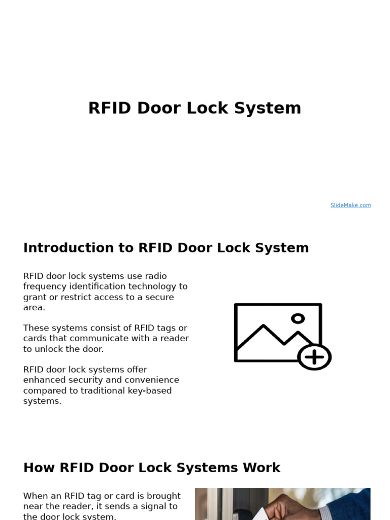 RFID Door Lock System | PDF | Radio Frequency Identification | Computer ...