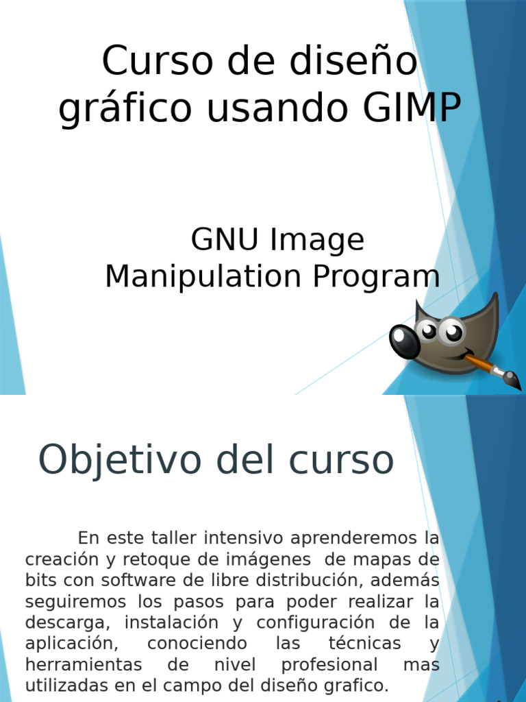 Curso de Diseño Grafico Usando Gimp | PDF | Software | Informática