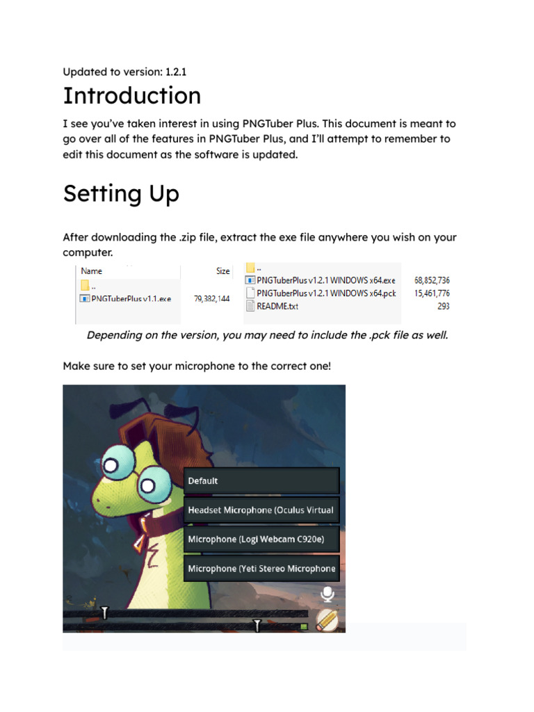 PNGTuber Plus Written Tutorial | PDF | Computing | Software