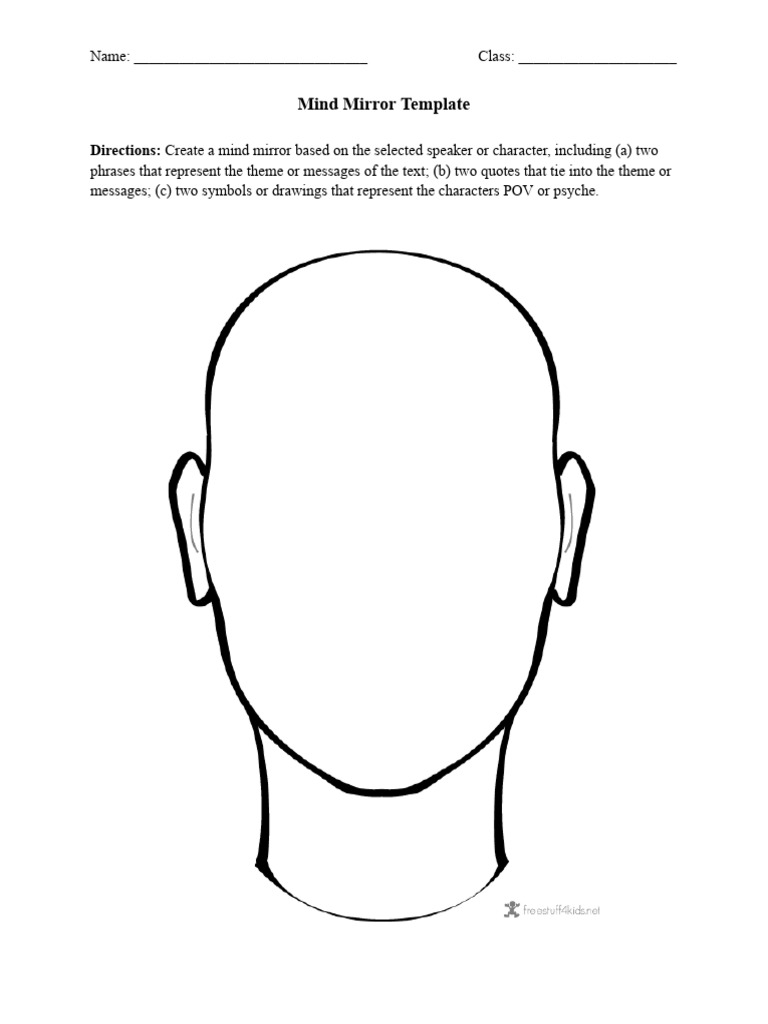 Mind Mirror Template | PDF