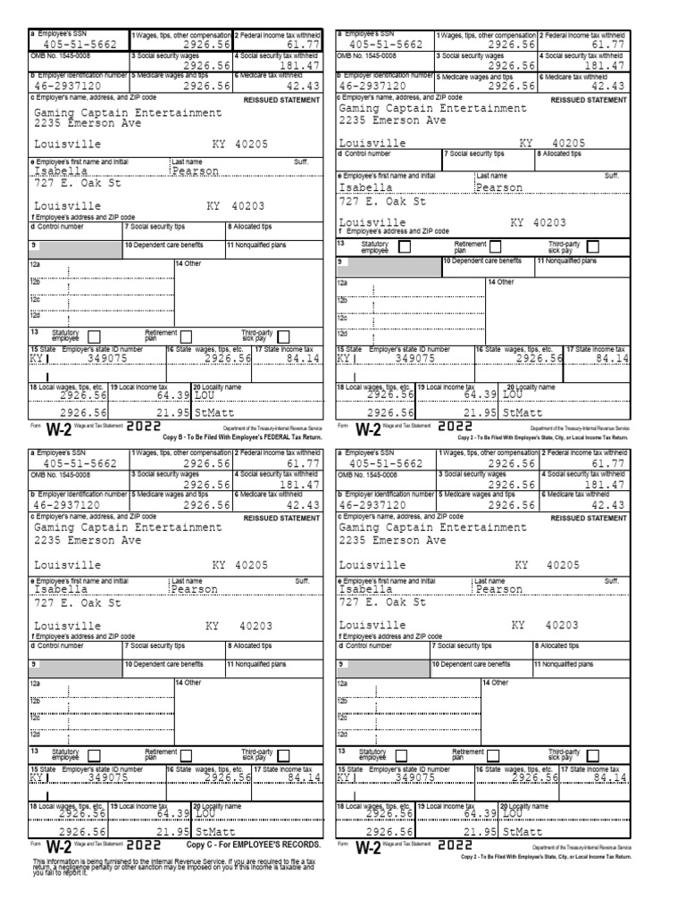 isa | PDF | Irs Tax Forms | Social Security (United States)