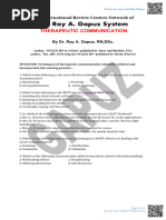 Therapeutic Vs Non Therapeutic Communication | PDF | Communication ...