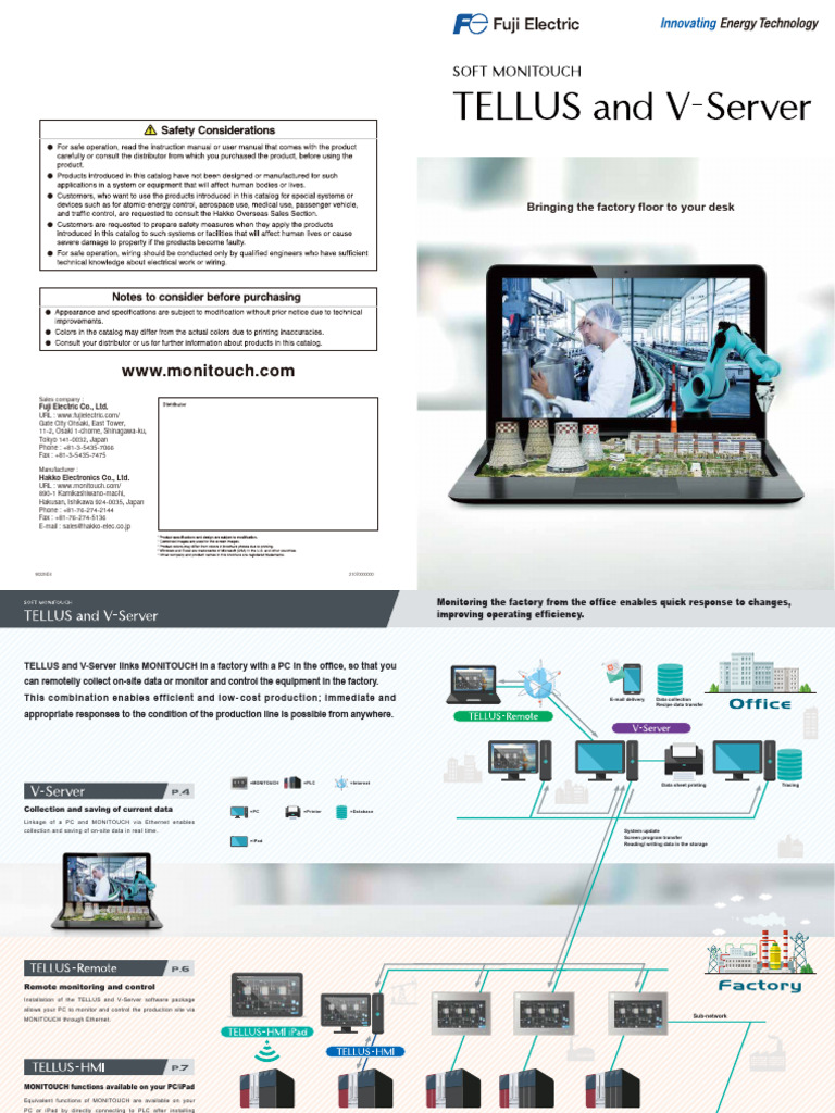 Tellus V Server | PDF | Programmable Logic Controller | Personal Computers