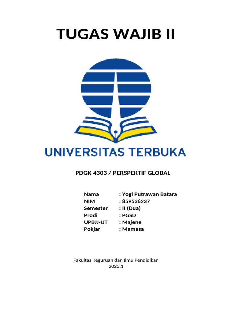 Tugas Wajib II Perspektif Global | PDF | Ilmu Sosial | Kesehatan Holistik